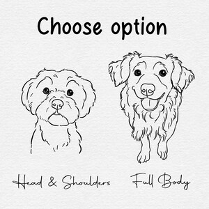 Custom Pet Line Drawing, Digital Pet Outline , Custom Pet Outline ...