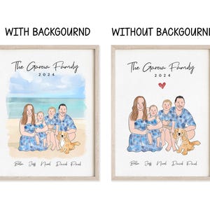 Personalized Watercolor Art From Photo, Custom Engagement Portrait for ...