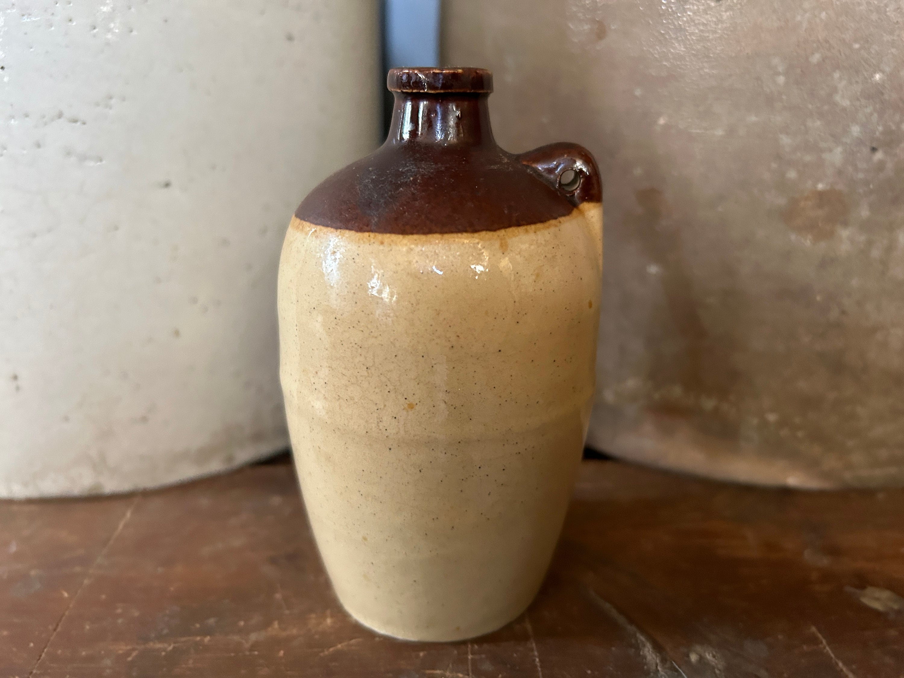Miniature Salt Glaze Pottery Moonshine Stoneware Liqueur Jug Bottle Jar ...