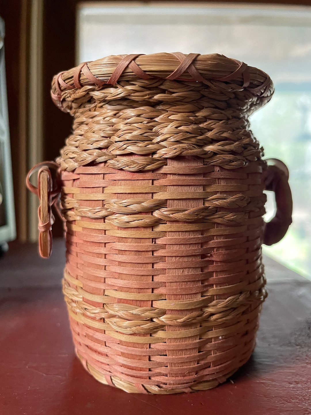 Antique Northeast Wabanaki Passamaquoddy Native American Indian Basket ...