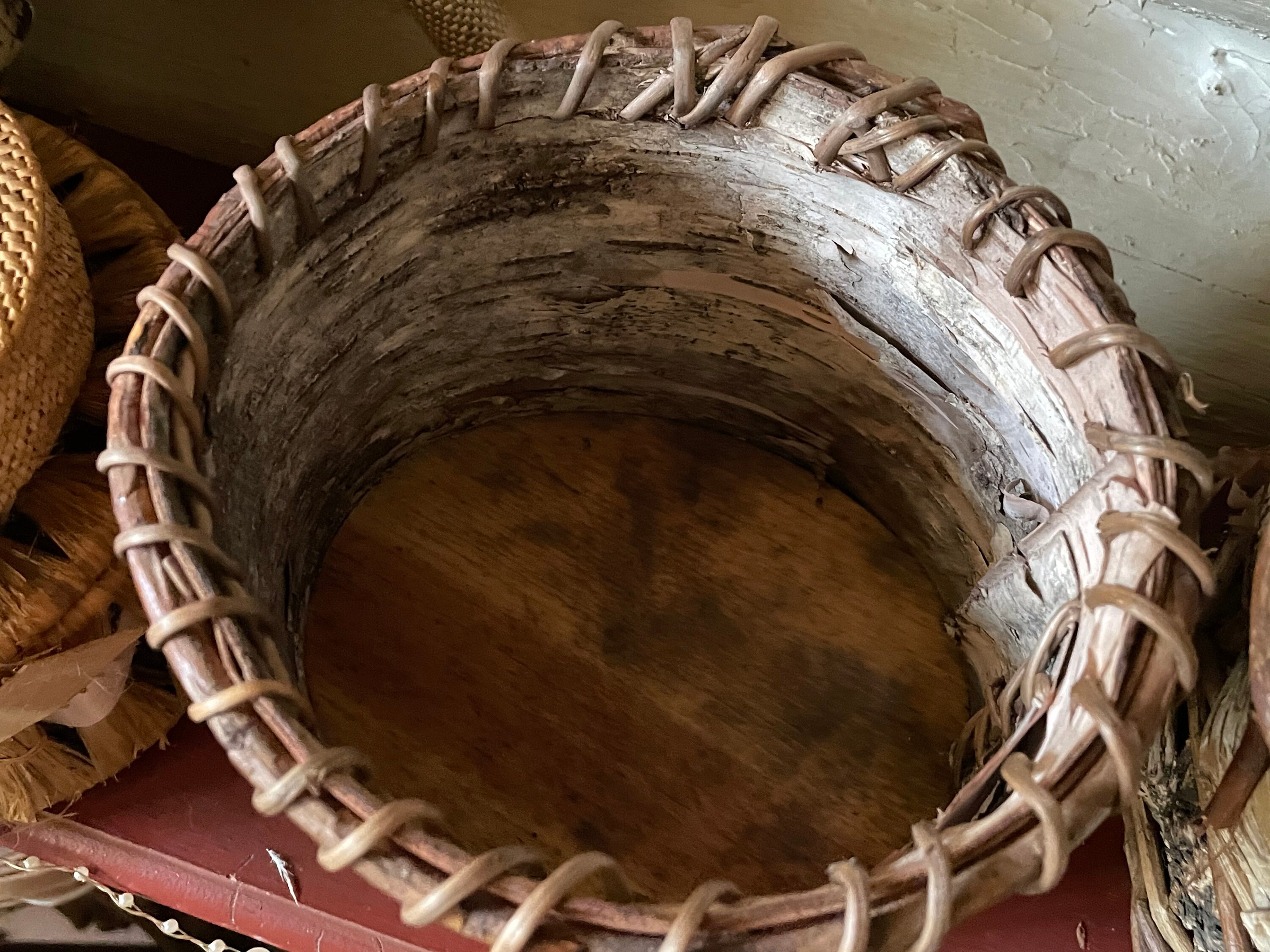 Early Maine Abanaki Native American Passamaquoddy Indian Birch Bark ...
