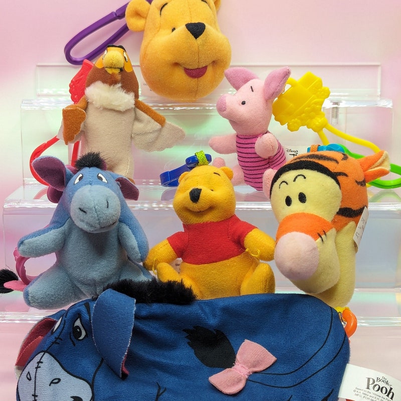 Winnie the Pooh Plush Keychain - Etsy