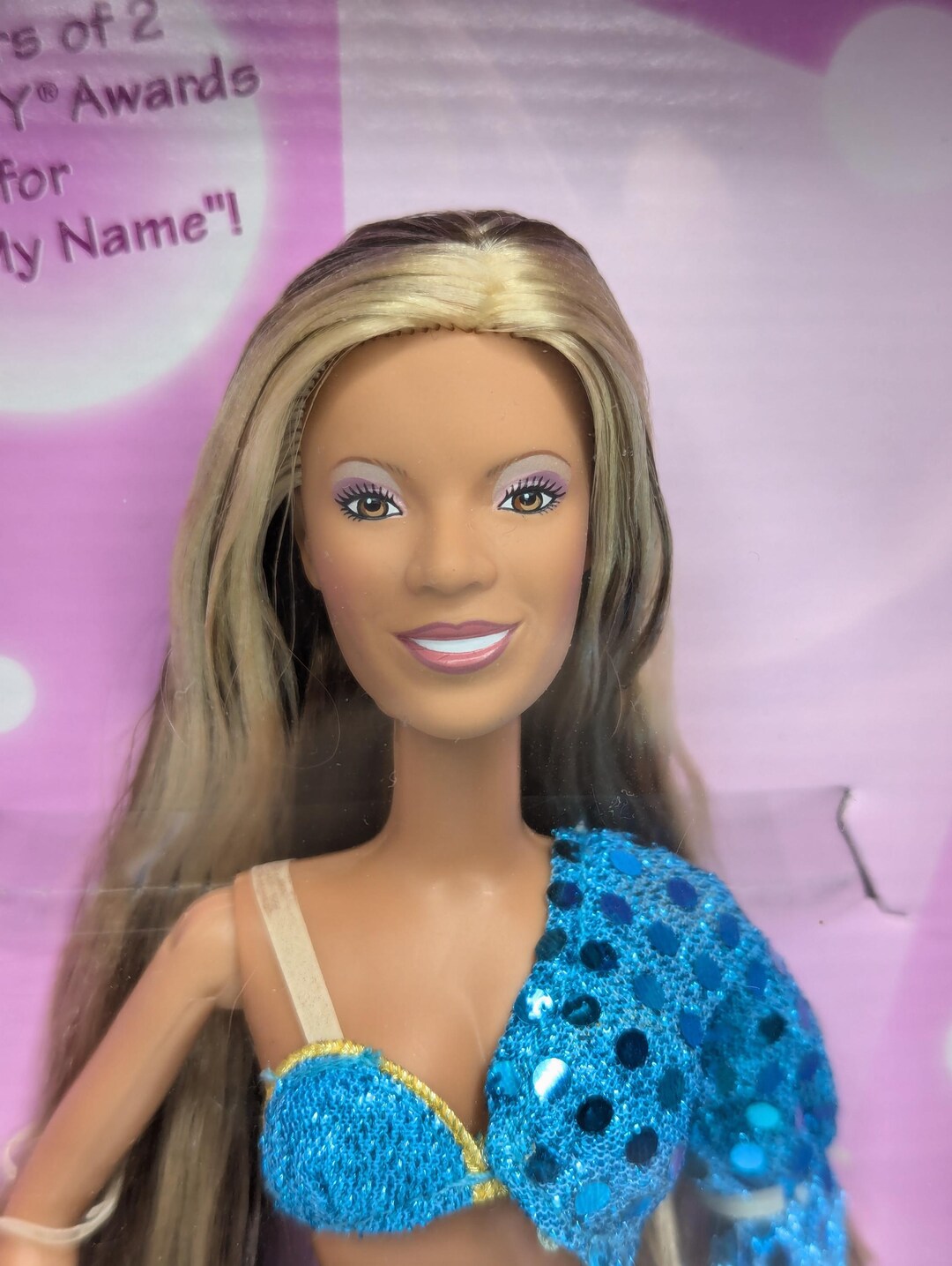 Destiny's Child Beyoncé Doll 2001 Grammy Awards Blue Outfit Hasbro NRFB ...