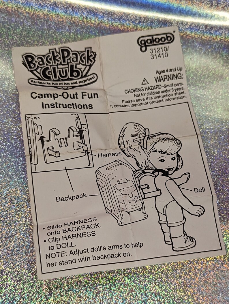 The Backpack Club Sandy Doll Beach Party 1997 Galoob 5 Poseable Doll ...