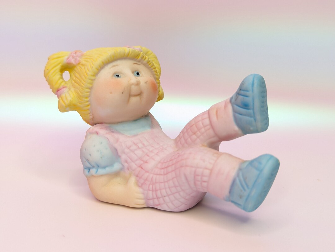Cabbage Patch Kids OAA Figurine Ceramic Blonde Girl 1984 CPK Vintage ...