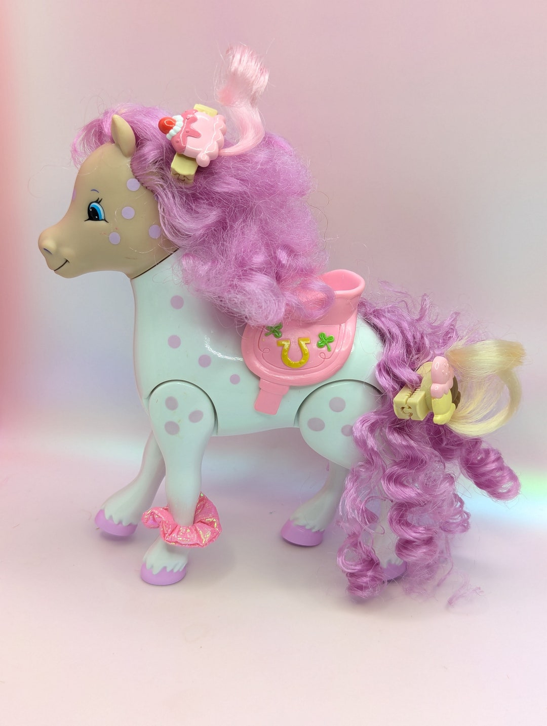 Strawberry Shortcake Fillies Pony Milkshake With Saddle 2003 Berry Best ...