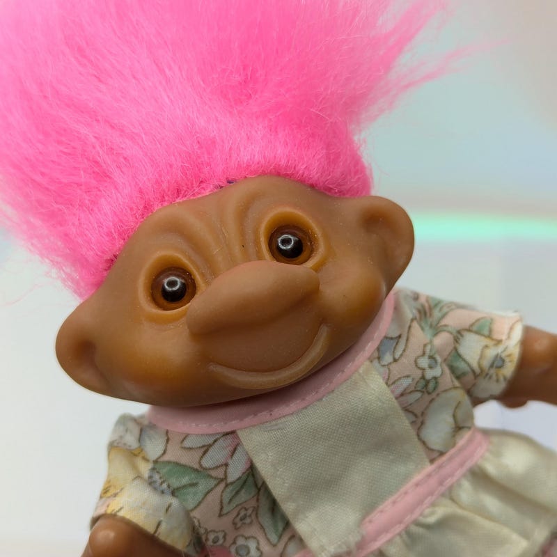 Pink Hair Troll Doll - Etsy
