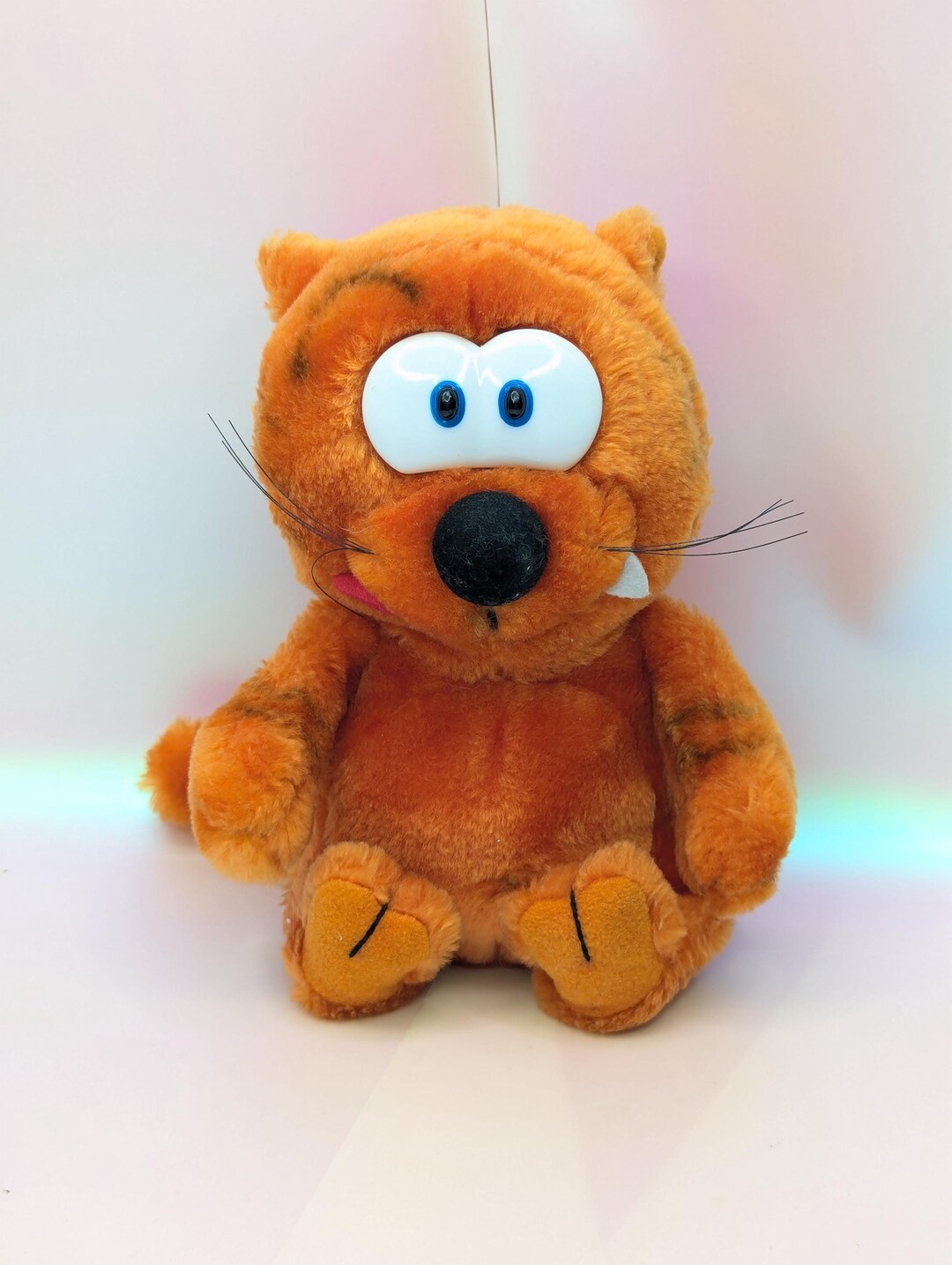 Heathcliff the Cat Plush Toy Stuffed Animal 1986 Mcnaught 7.5 Orange ...