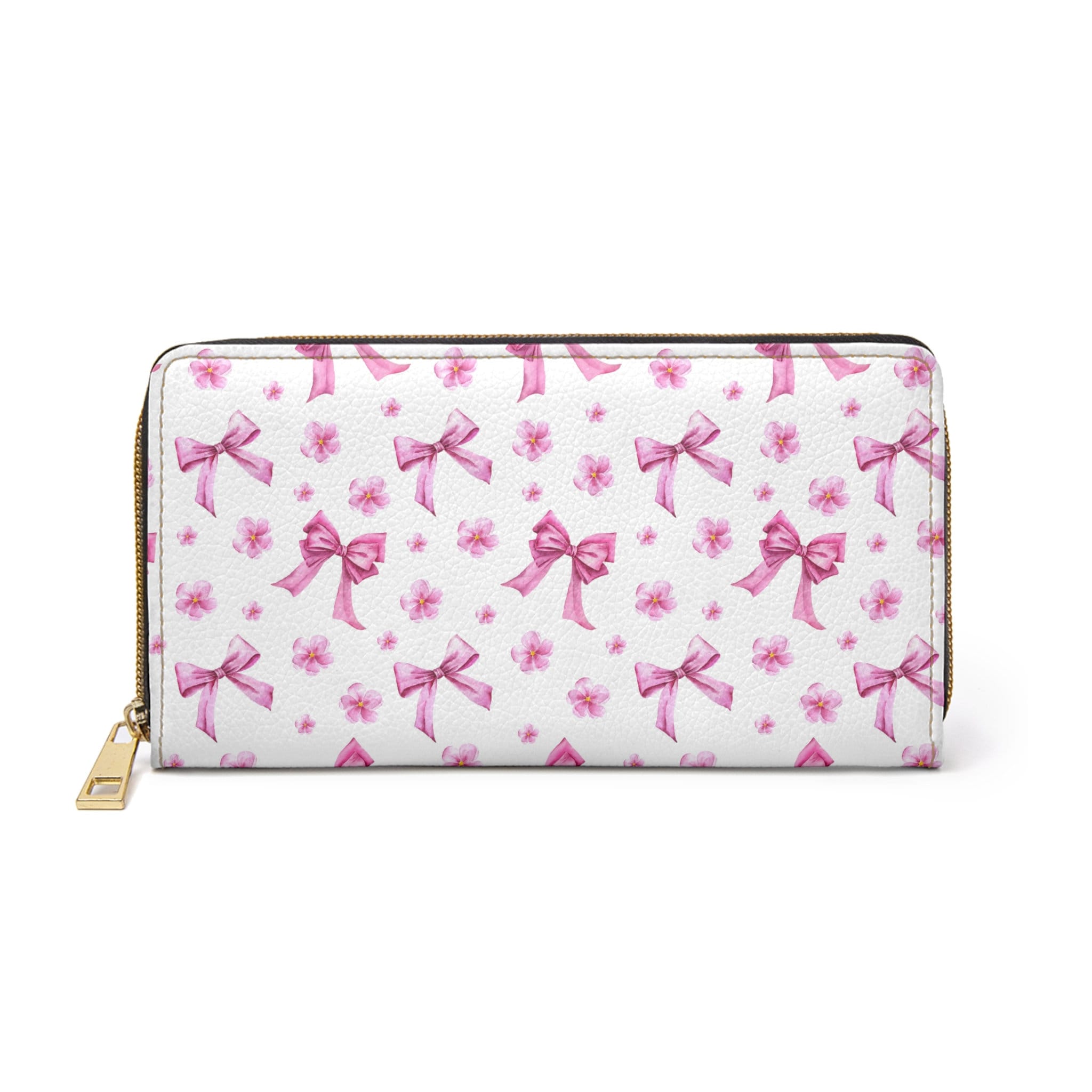 Coquette Womens Zipper Wallet, Pink Bows Coin Purse, Pretty in Pink ...