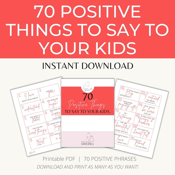 Saying Positive Things
