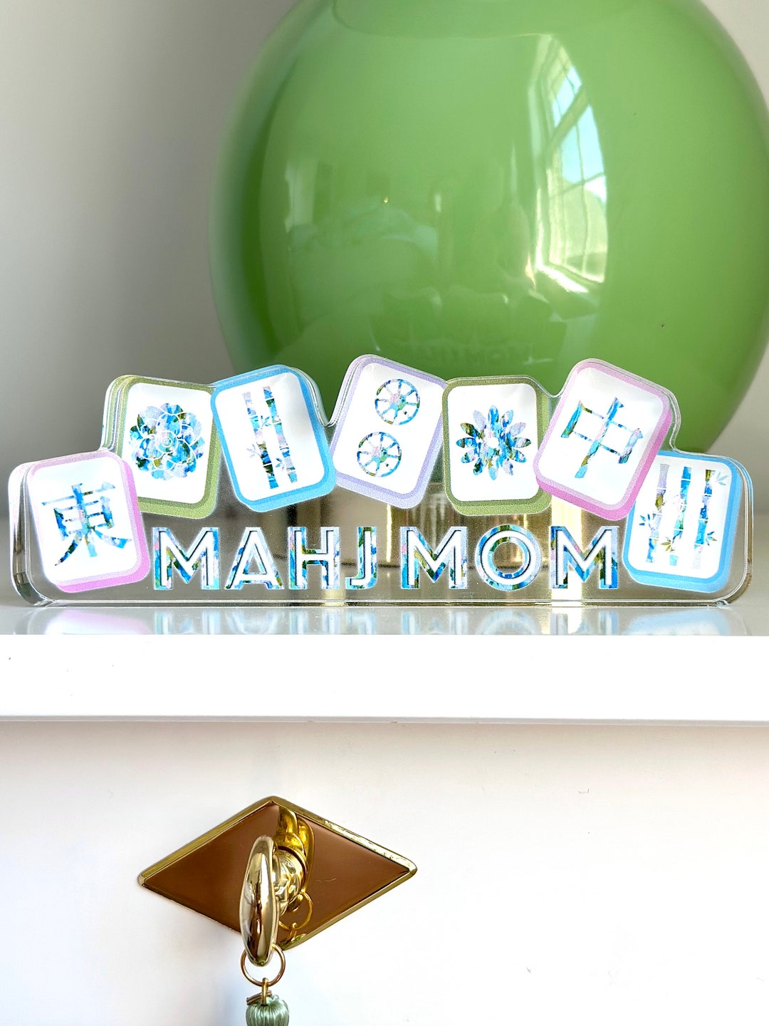 Mahjong Gift, Mahjong Accessory, Mahj Mom, Mahjong Decor, Mahjong Prize, Mahjong Present ...