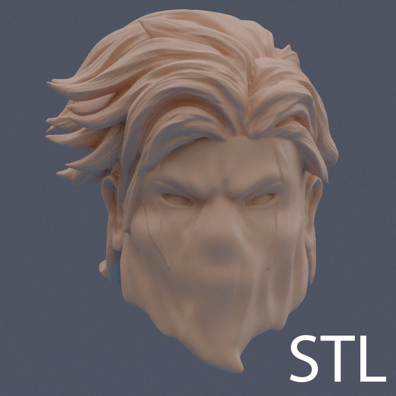 1/12 Custom 3D Modeled Head Sculpt .STL - Etsy