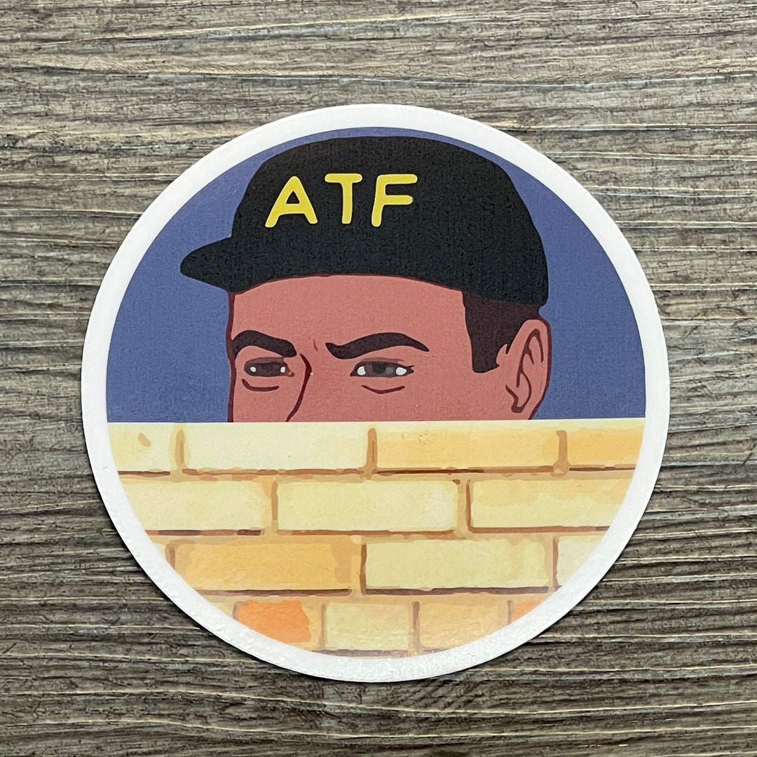 Peeking ATF Sticker - Etsy