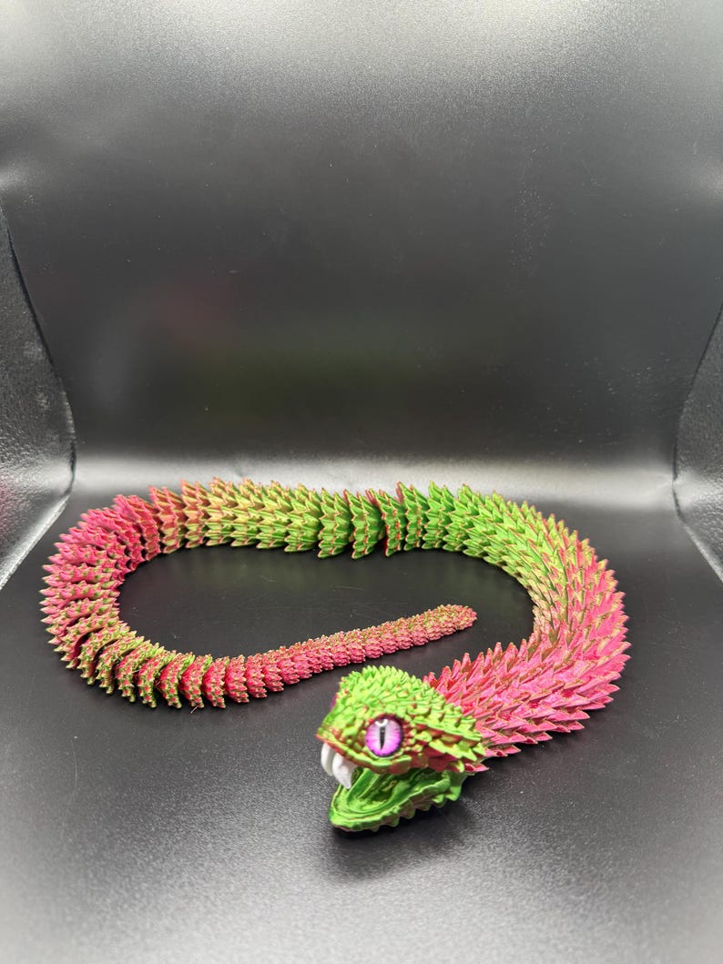 Articulated Bush Viper - Snake - Desk Toy - Etsy