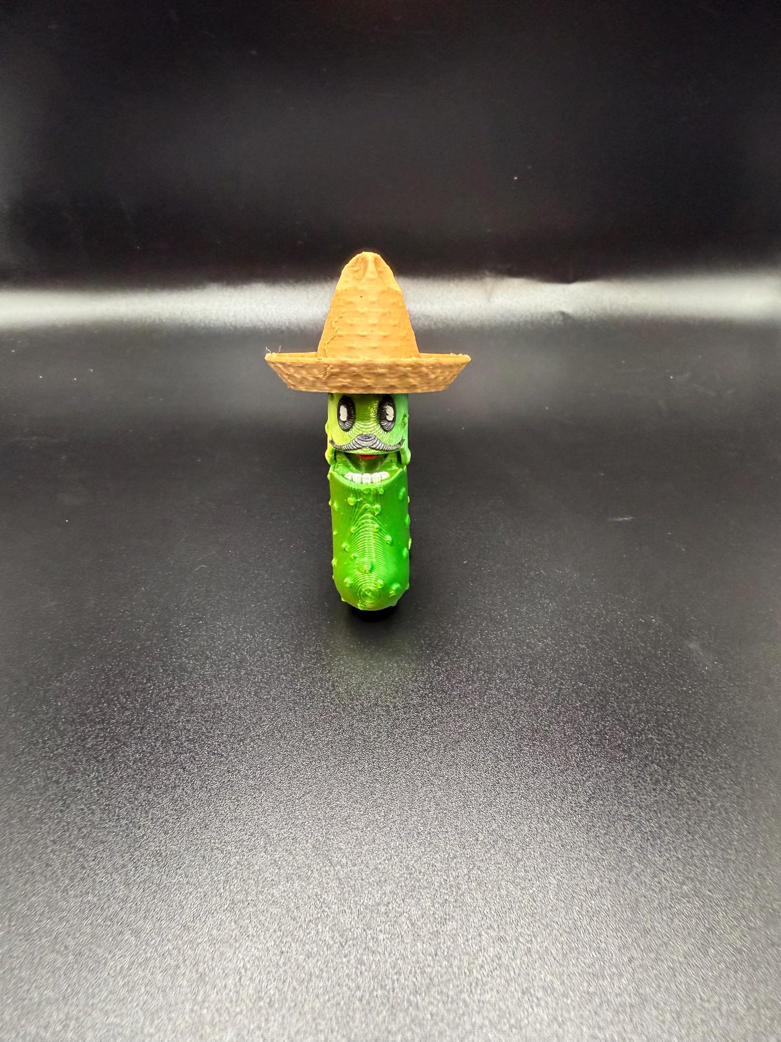 Mustache Tickle Pickle Pedro Sombrero Fidget Keychain Ornament - Etsy