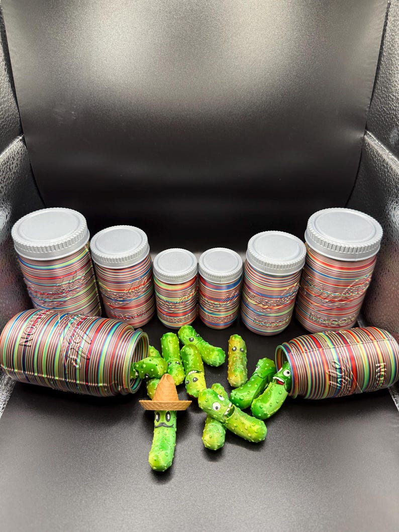 Jar of Pickles Random Mix of Pickles Tickle the Pickle 3D Printed - Etsy