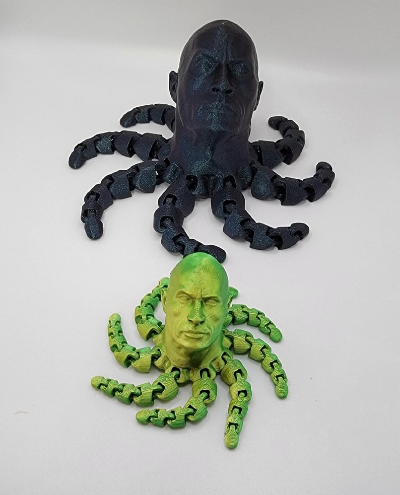 Rocktopus | the Rock | Fidget | Articulated - Etsy