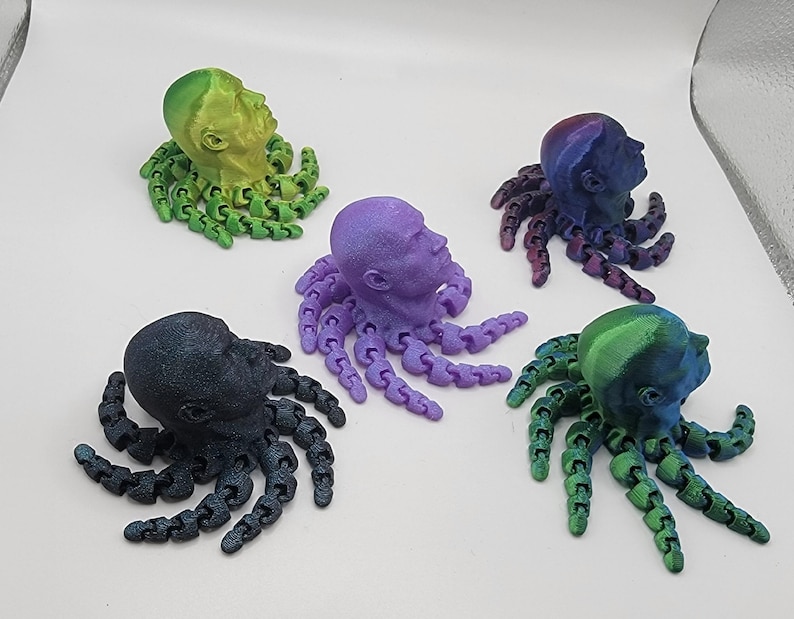 Rocktopus | the Rock | Fidget | Articulated - Etsy