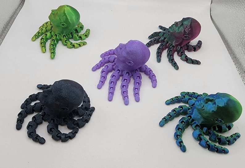 Rocktopus | the Rock | Fidget | Articulated - Etsy