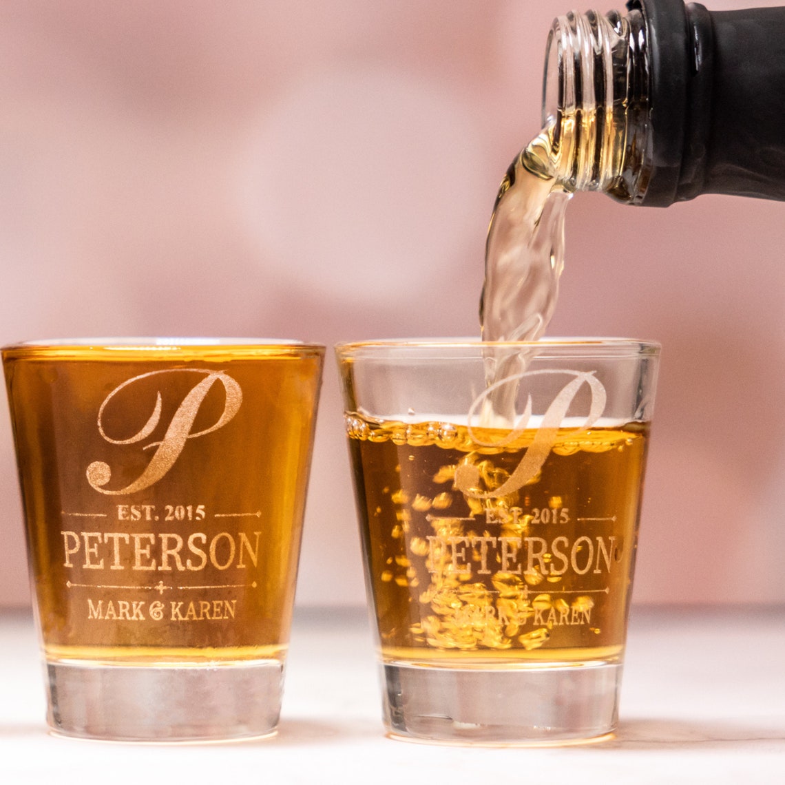 Personalized Shot Glass Set of 2 – Custom Engraved 2oz Shot Glasses ...
