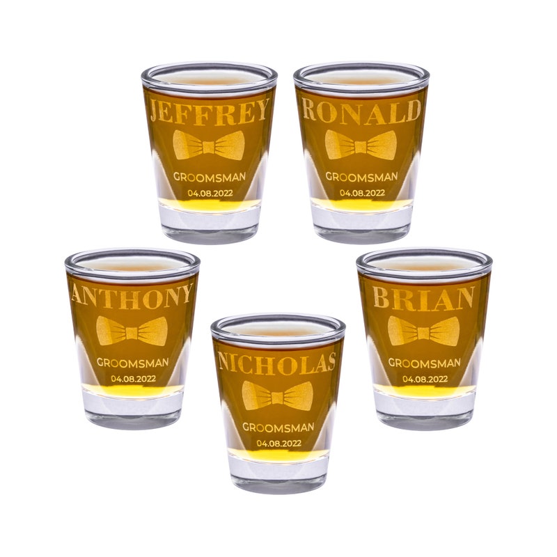 Wedding Shot Glasses - Etsy