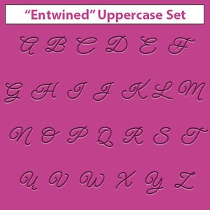 FULL SET - Entwined Font Alphabet / Letter / Number / Character Sets ...