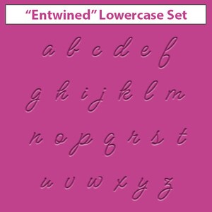 FULL SET - Entwined Font Alphabet / Letter / Number / Character Sets ...