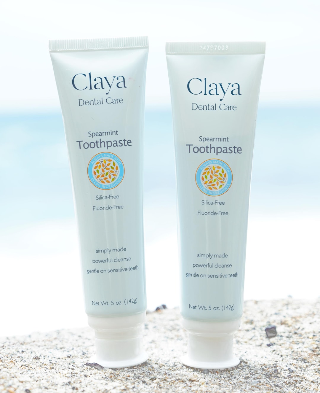 Natural Spearmint Toothpaste - Fluoride-free, Silica-free, Enamel-safe ...