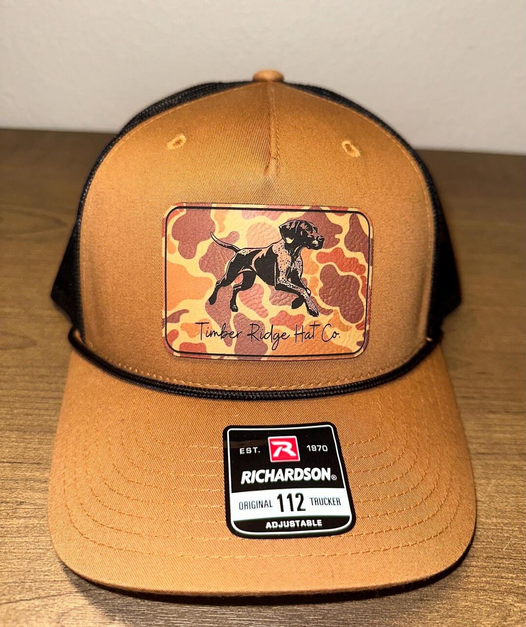 Timber Ridge Hat Co. Leather Patch Richardson Hat - Etsy