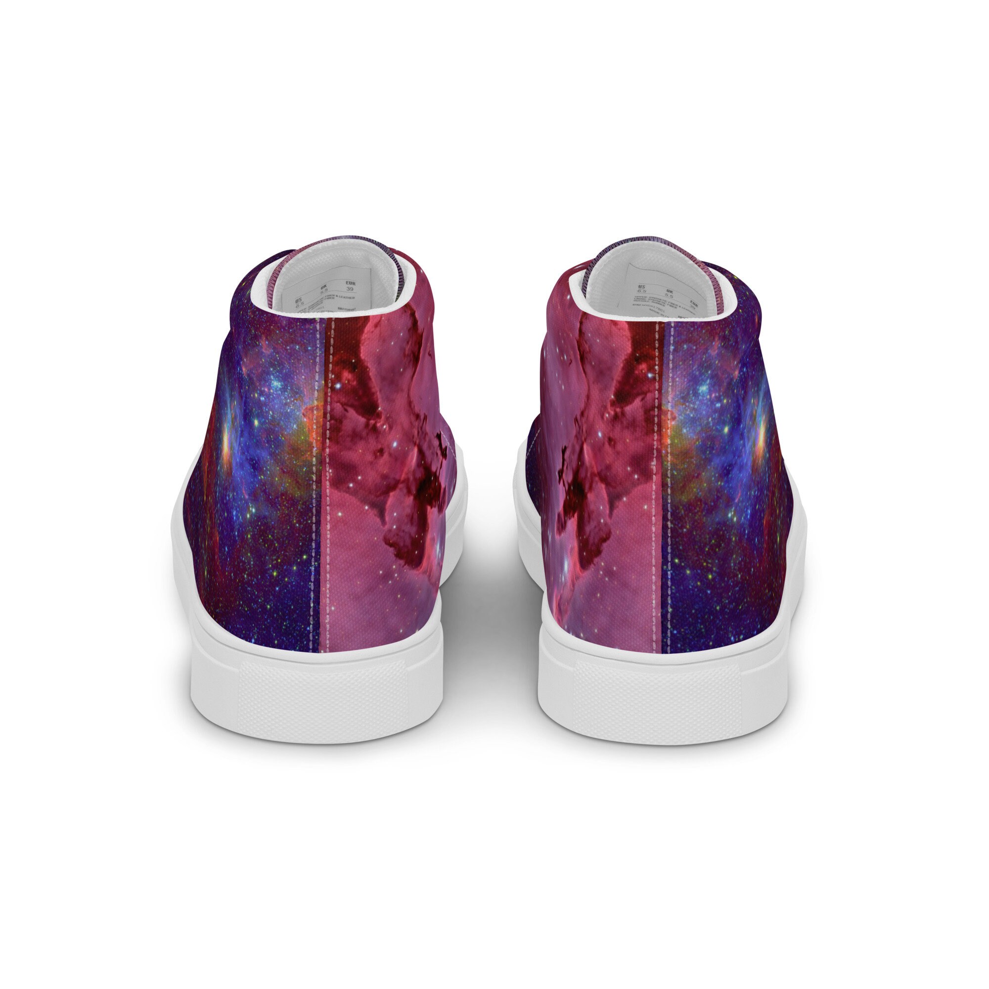 Purple Cosmos Womens High Top Canvas Shoes - Etsy