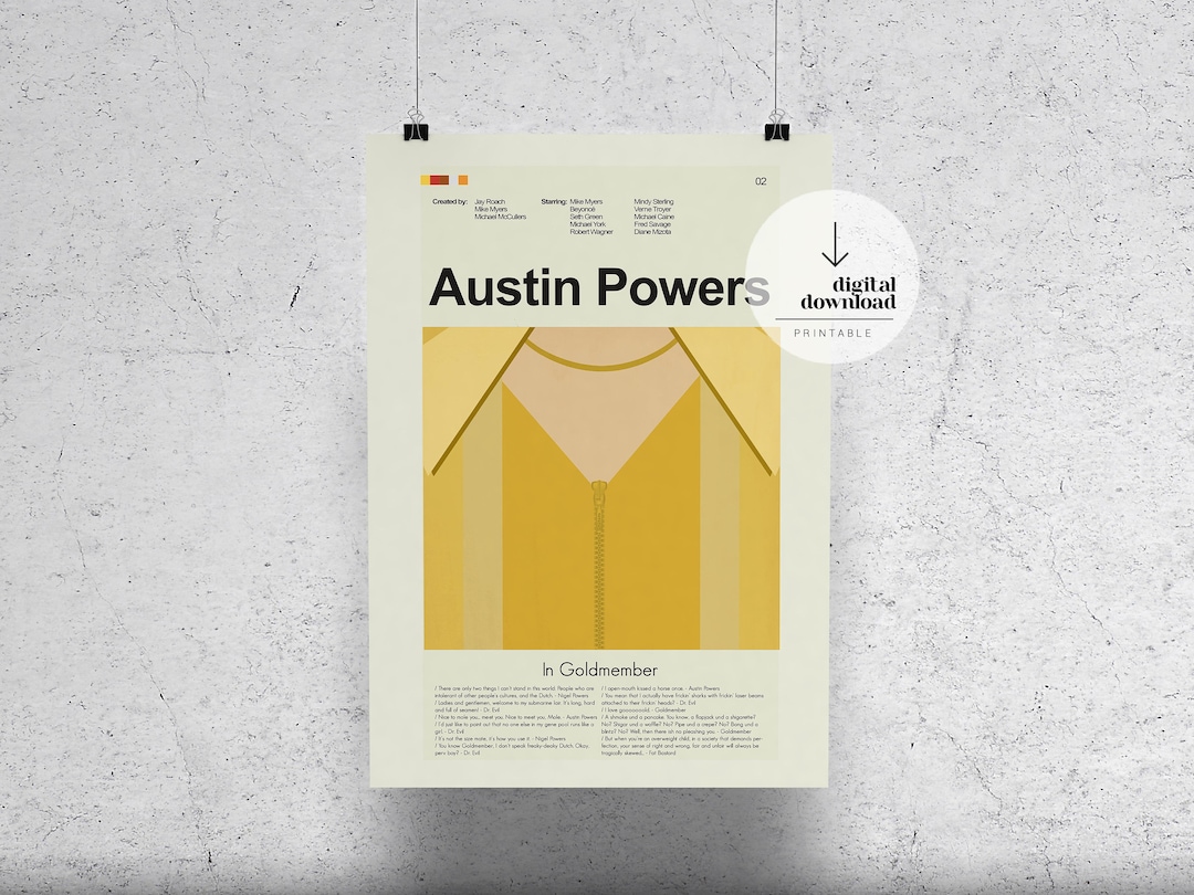Austin Powers in Goldmember | DIGITAL DOWNLOAD - Etsy