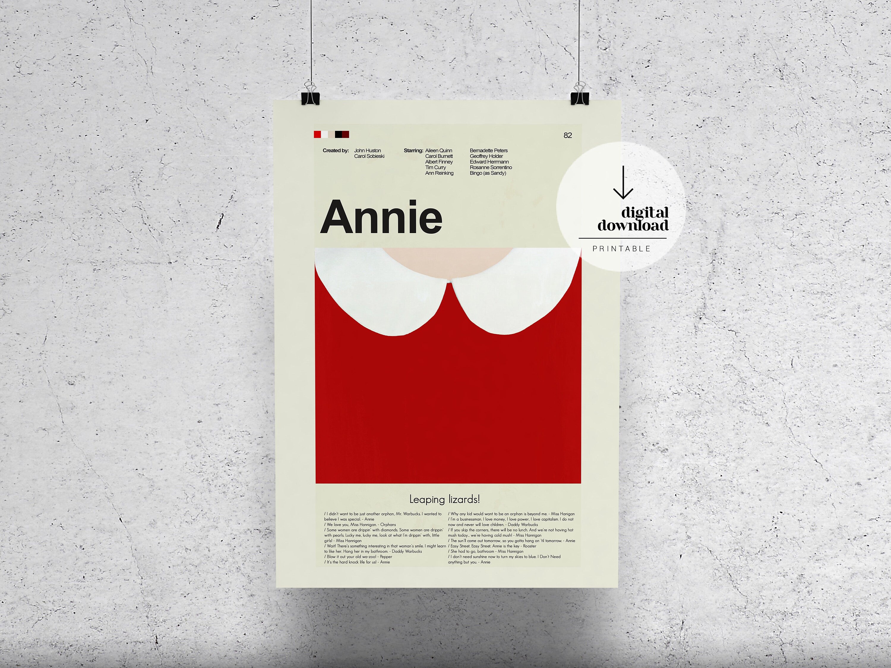 Annie | DIGITAL DOWNLOAD - Etsy