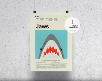 A3 Jaws Book Cover - Digital Download - Etsy