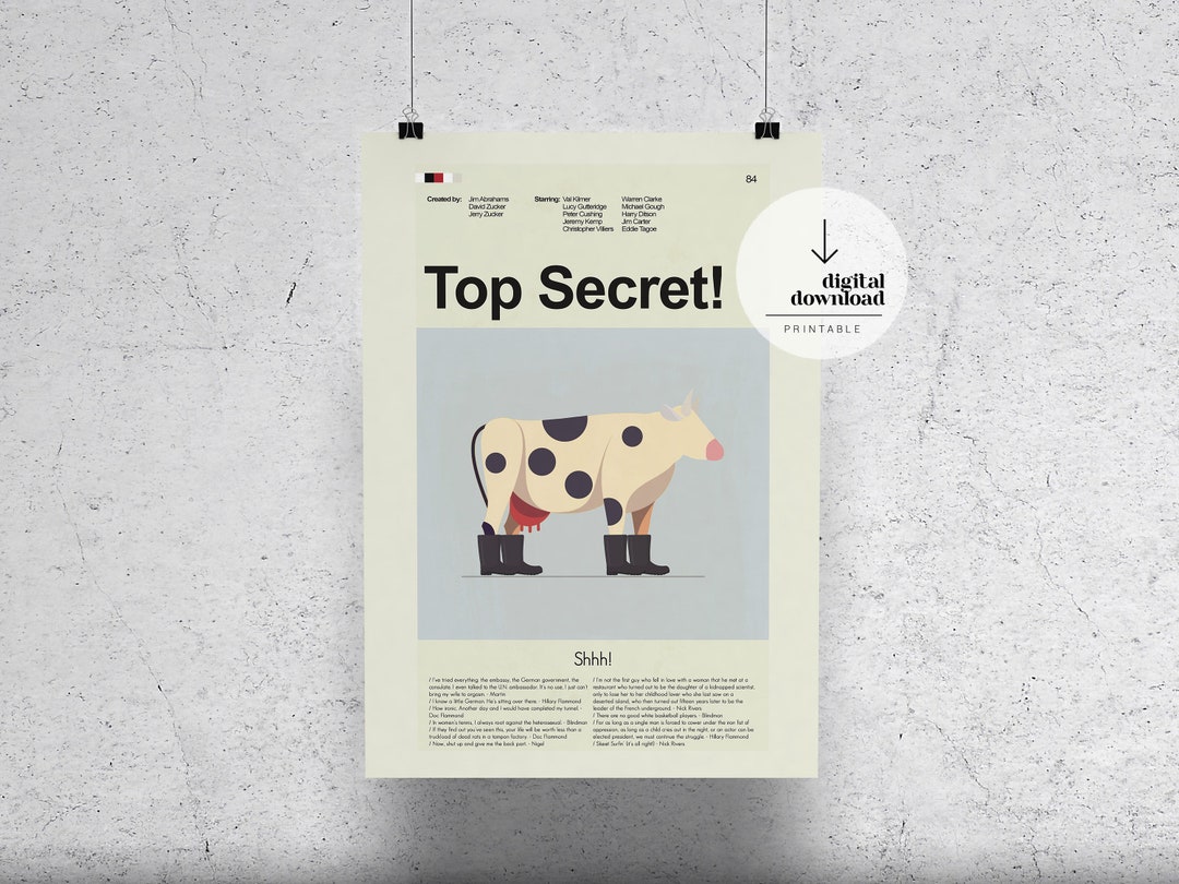 Top Secret DIGITAL DOWNLOAD - Etsy