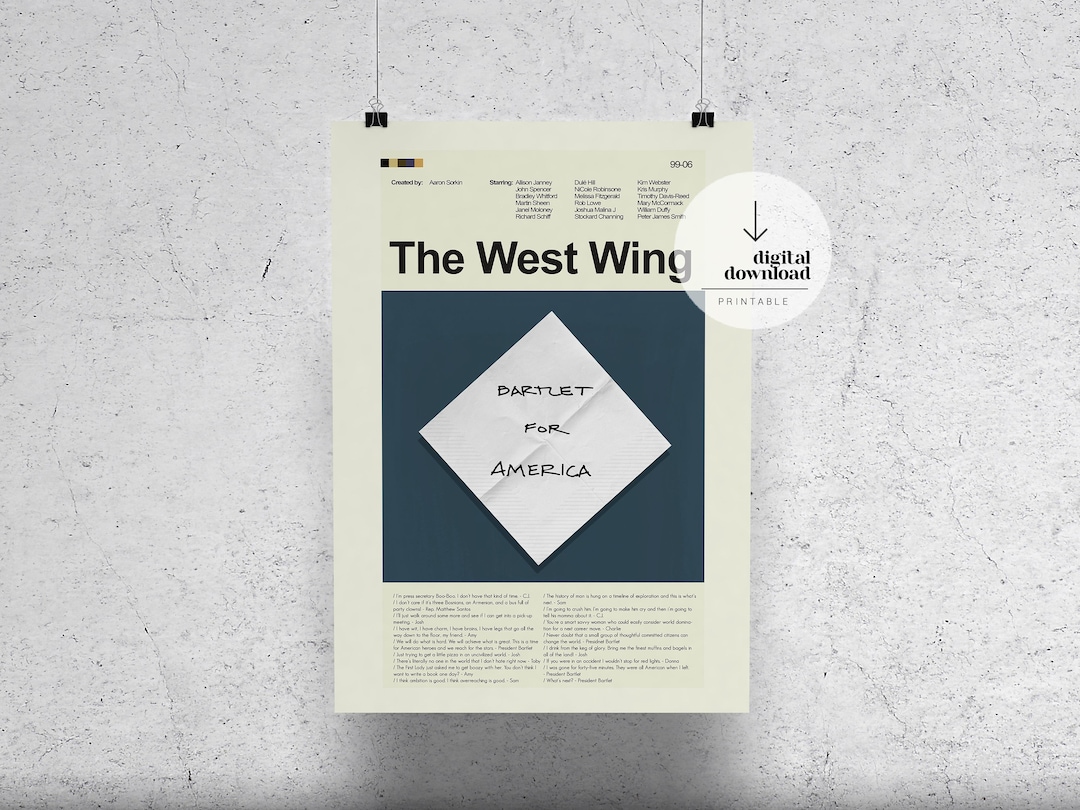 The West Wing | DIGITAL DOWNLOAD - Etsy