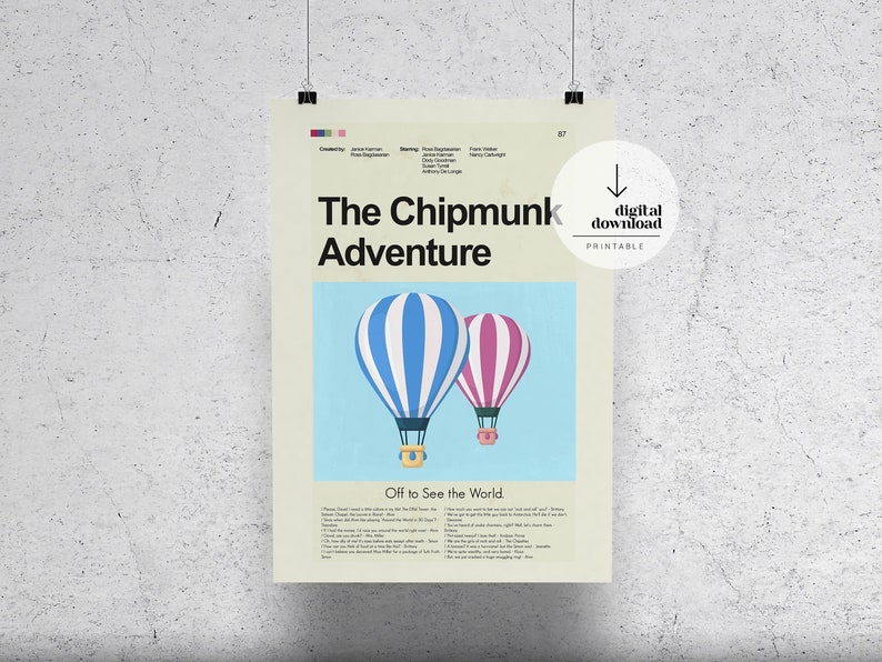 Chipmunk Adventure | DIGITAL DOWNLOAD - Etsy