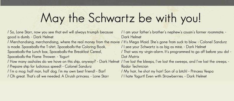 Spaceballs | DIGITAL DOWNLOAD - Etsy