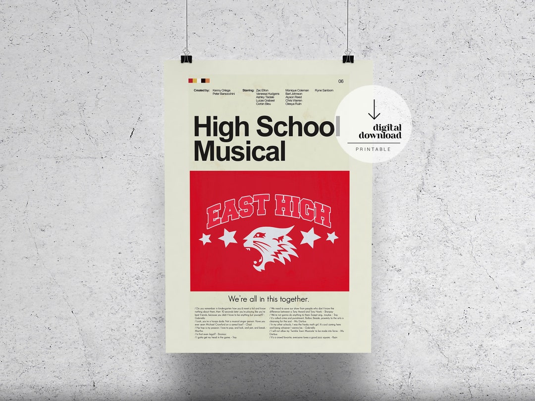 High School Musical | DIGITAL DOWNLOAD - Etsy