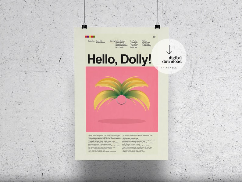 Hello, Dolly! | DIGITAL DOWNLOAD - Etsy