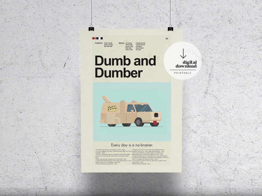 Dumb and Dumber | DIGITAL DOWNLOAD - Etsy