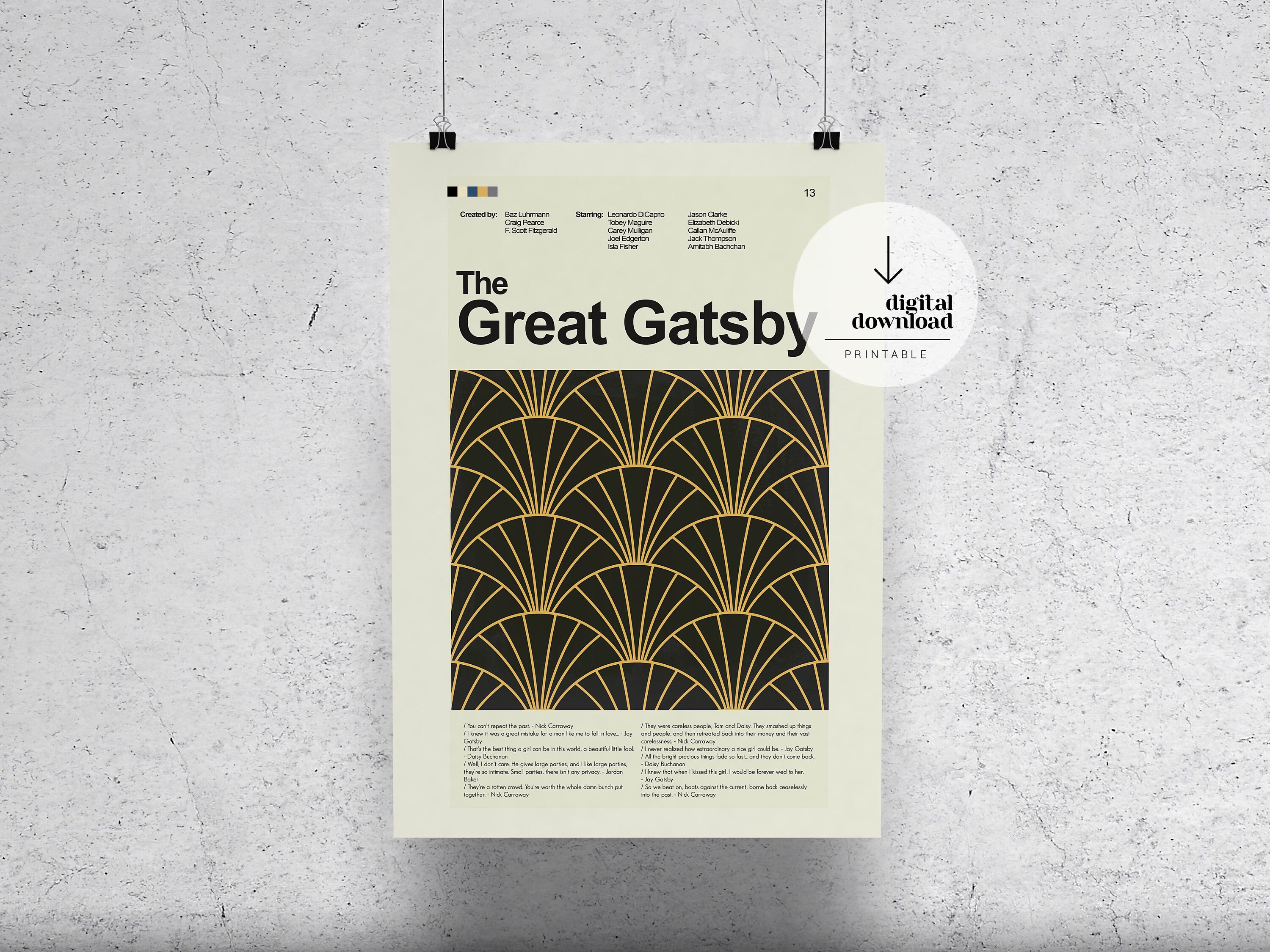 The Great Gatsby | DIGITAL DOWNLOAD - Etsy