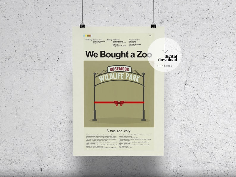 We Bought a Zoo | DIGITAL DOWNLOAD - Etsy
