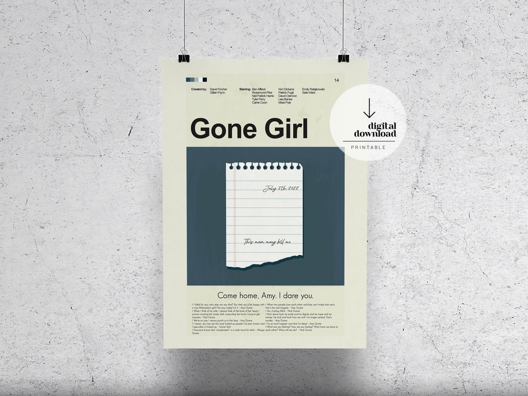 Gone Girl | DIGITAL DOWNLOAD - Etsy