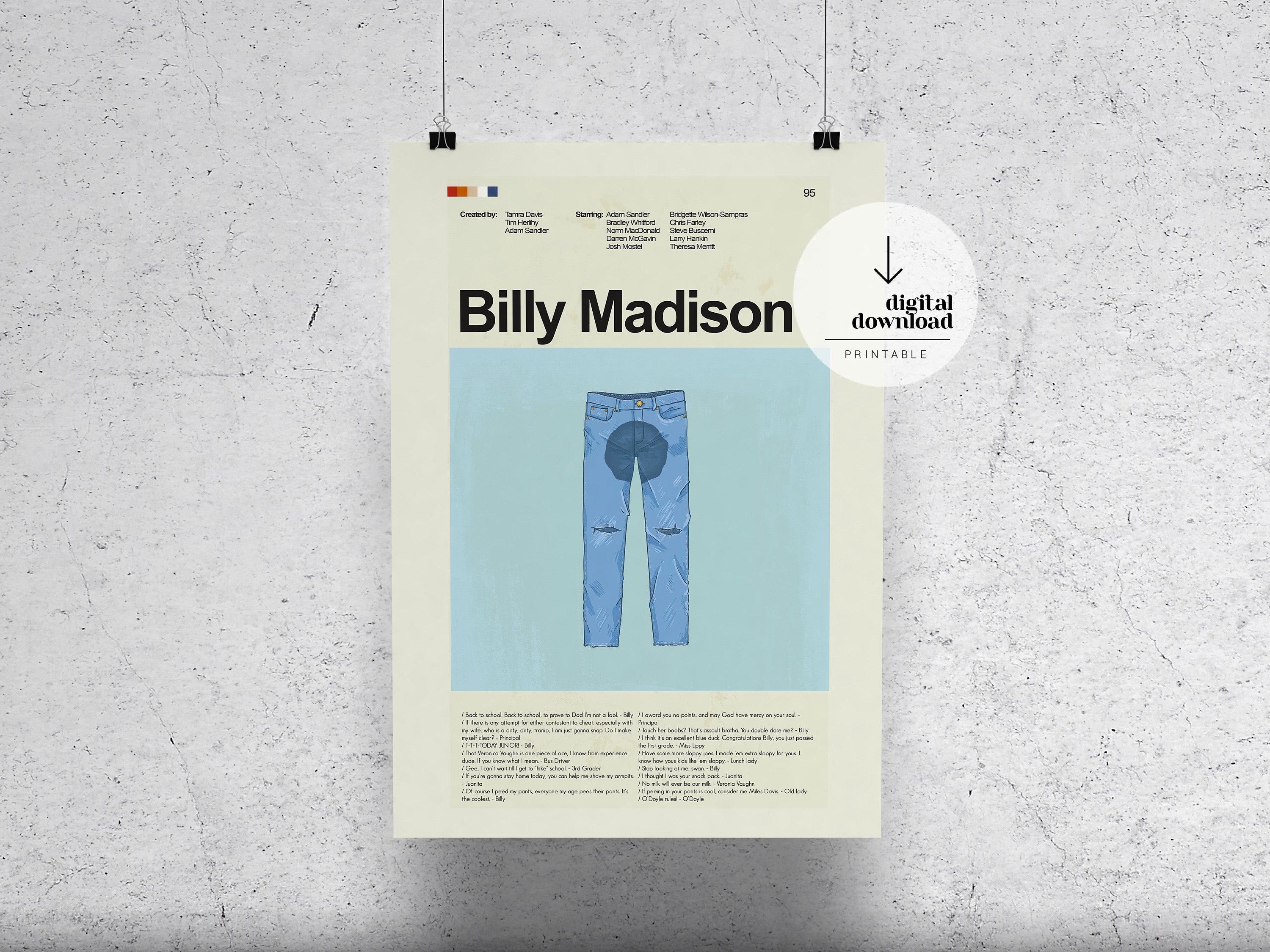Billy Madison | DIGITAL DOWNLOAD - Etsy
