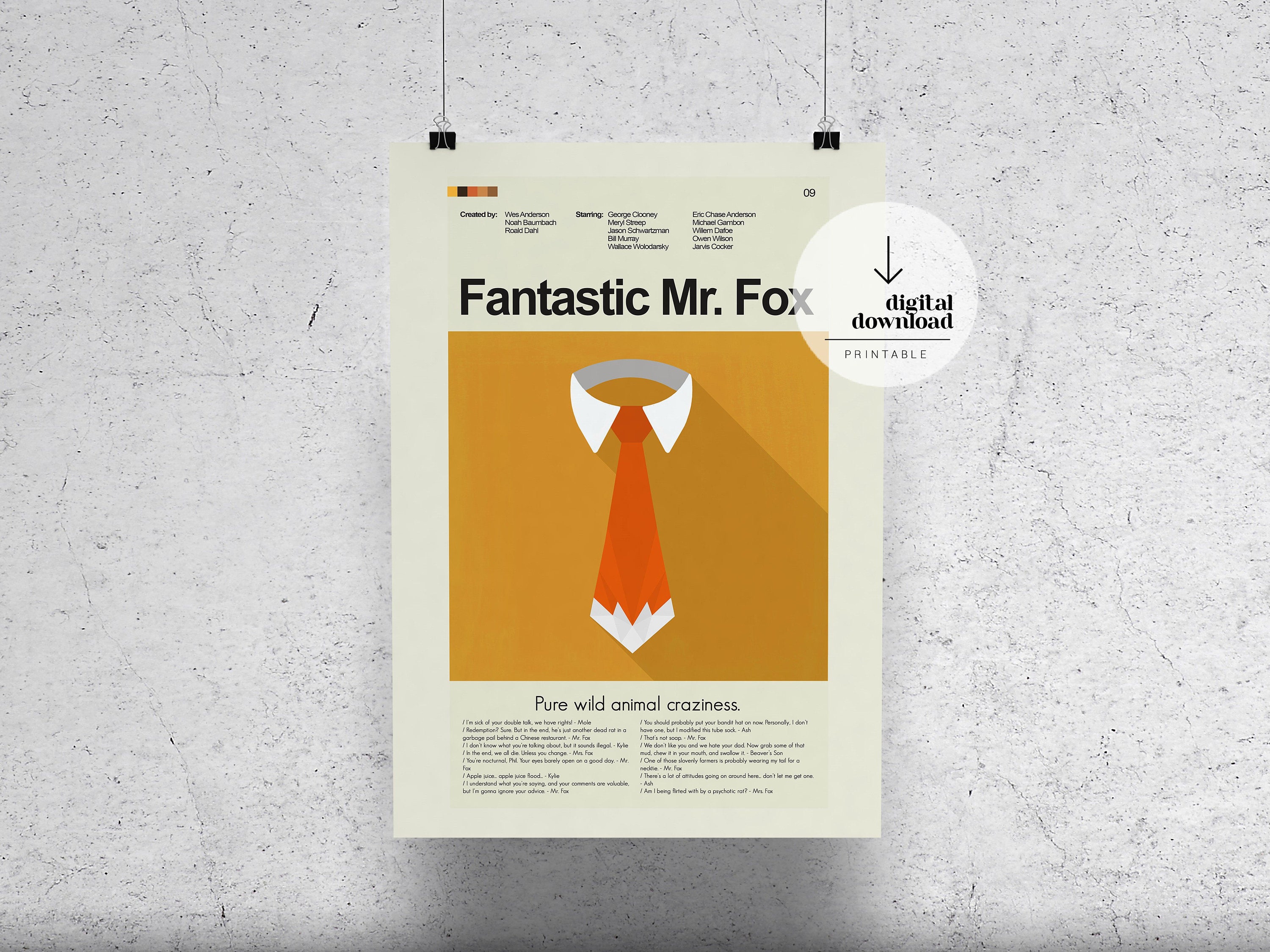 Fantastic Mr. Fox | DIGITAL DOWNLOAD - Etsy