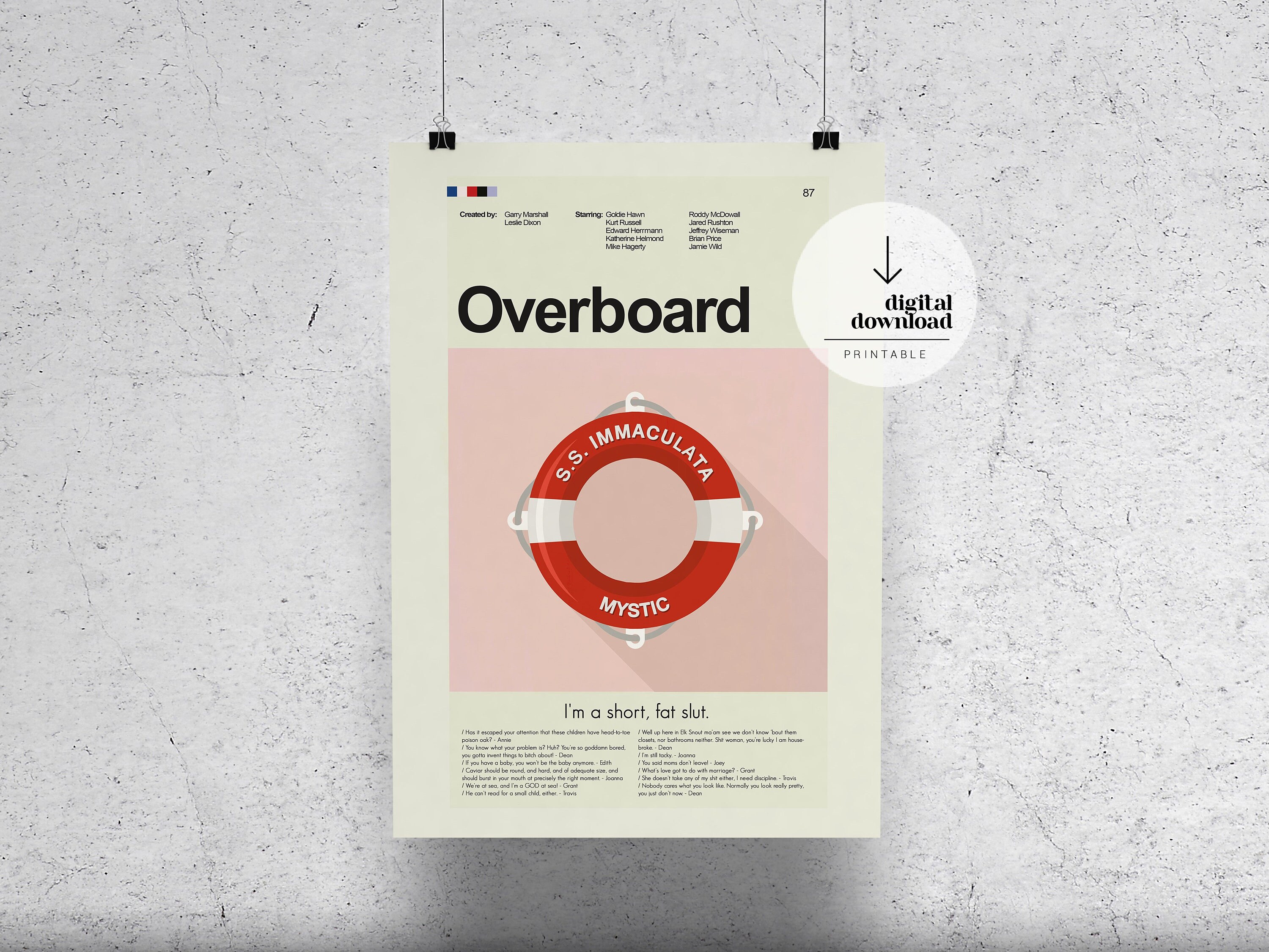 Overboard DIGITAL DOWNLOAD - Etsy
