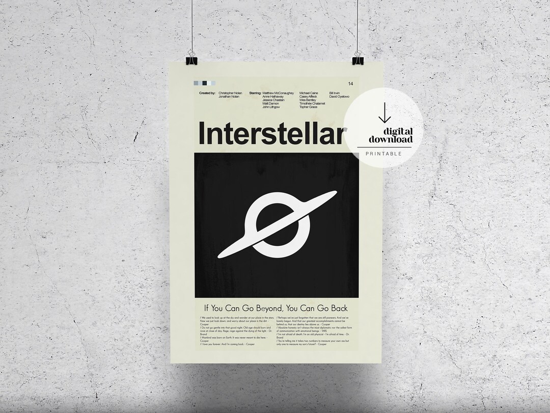 Interstellar | DIGITAL DOWNLOAD - Etsy