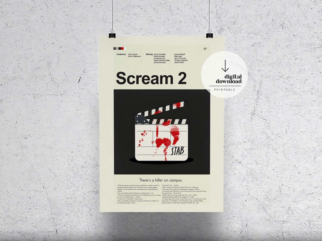 Scream 2 | DIGITAL DOWNLOAD - Etsy