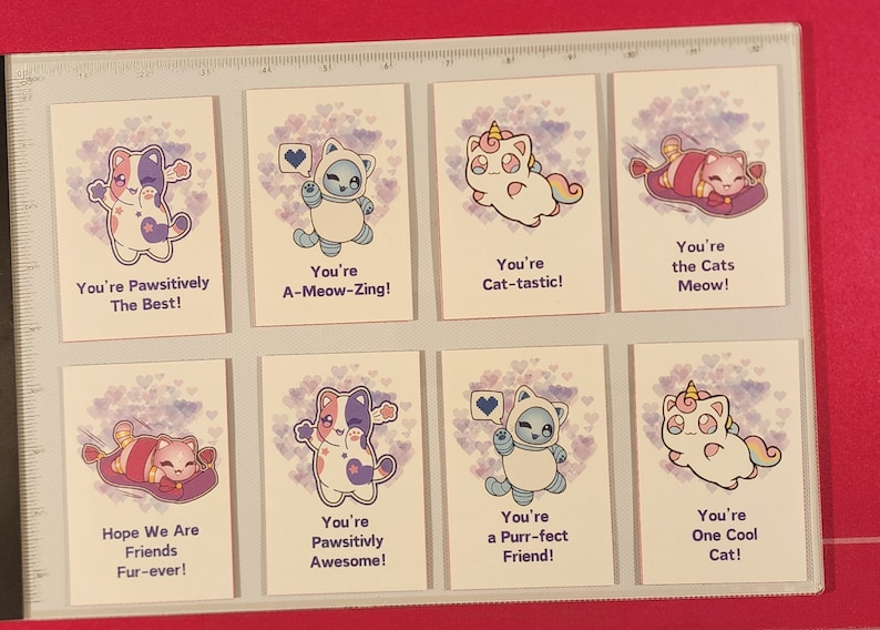 Aphmau Meemeow Valentine's Day Cards Download and Print PDF Files - Etsy