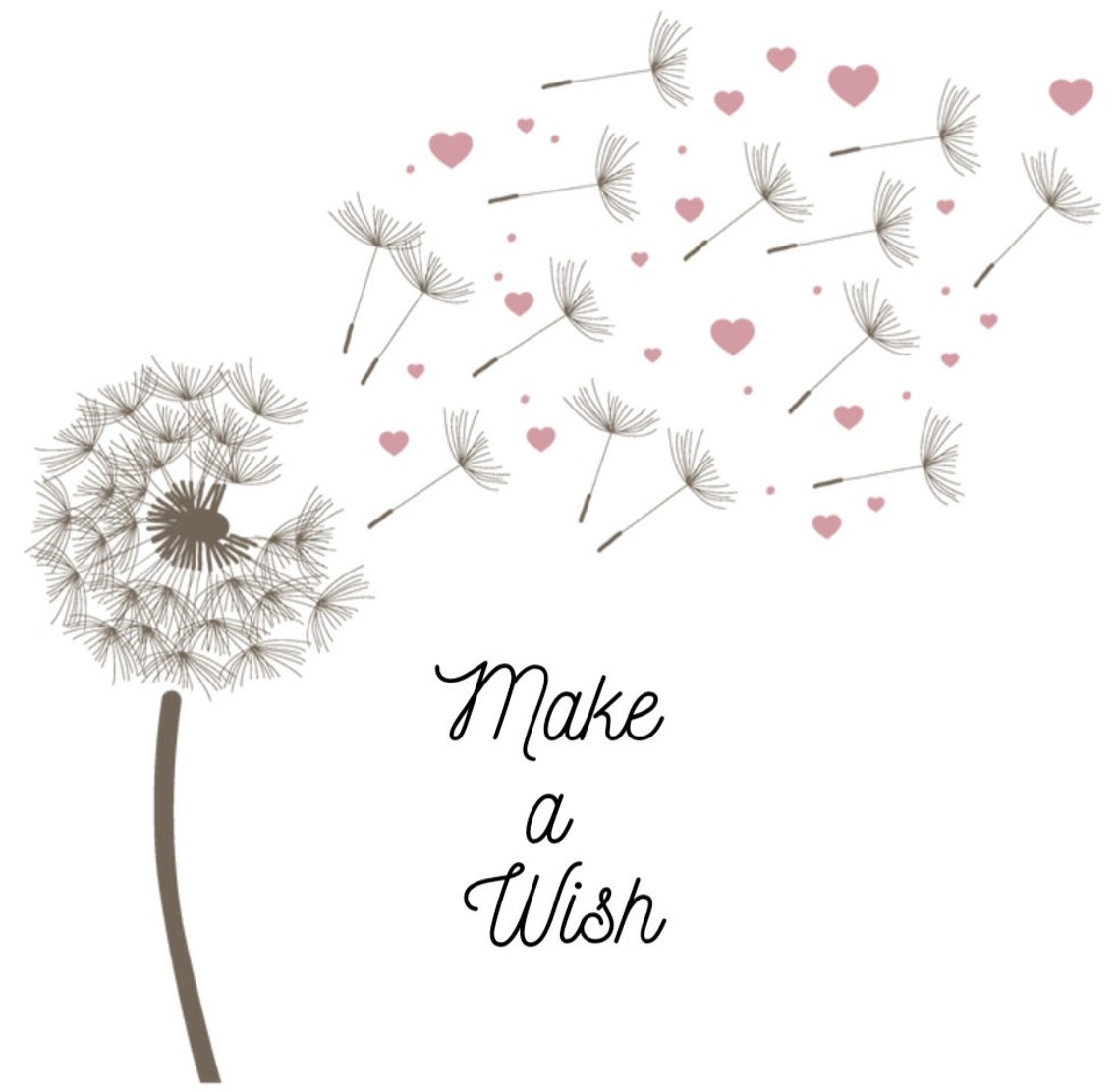 Make a Wish Dandelion Instant Download PNG - Etsy